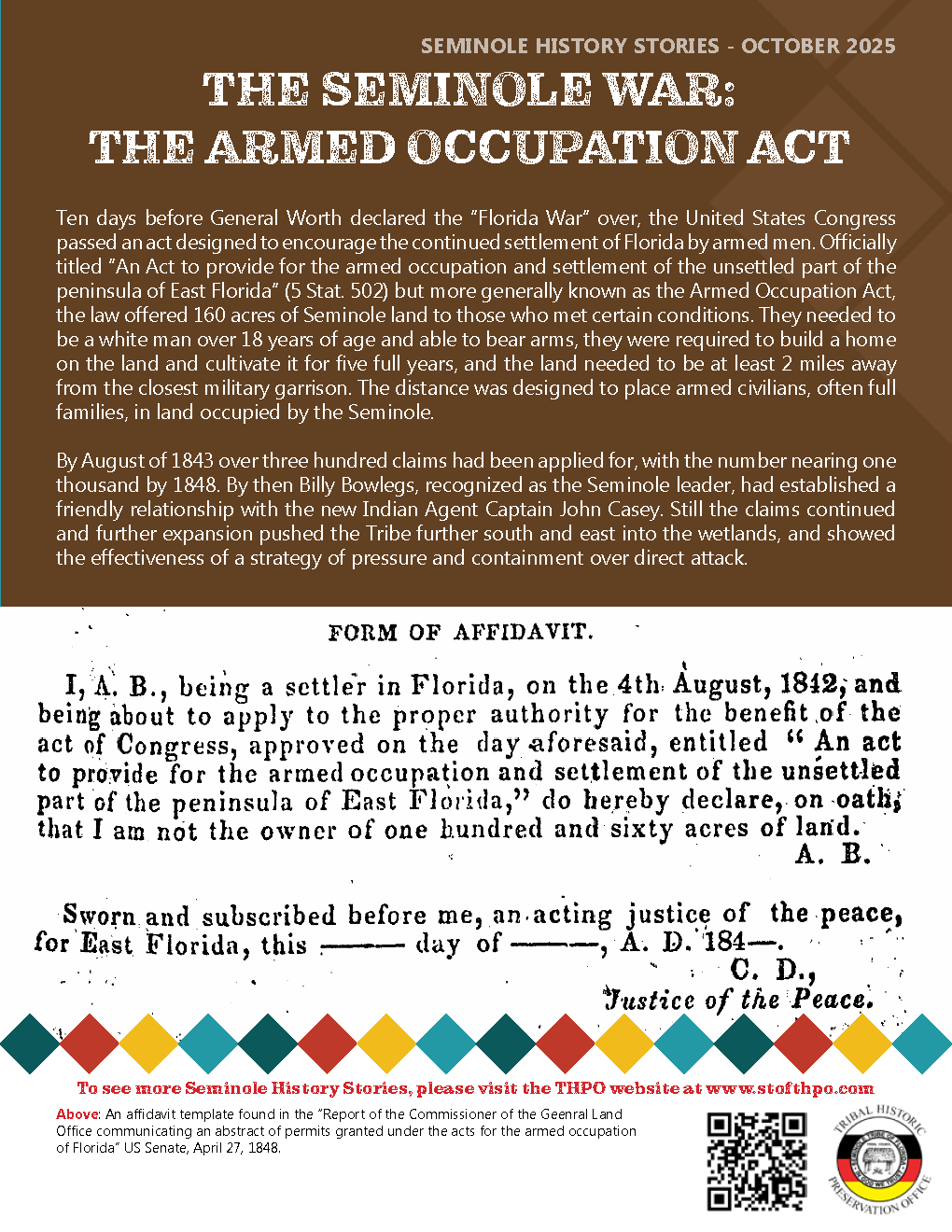 October 2025 - Seminole Tribal Historic Preservation Office